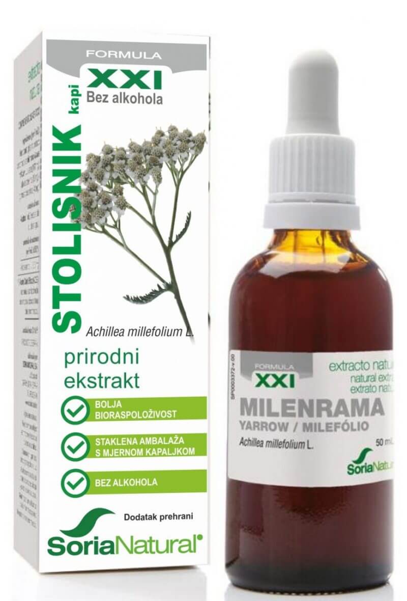 Stolisnik bezalkoholne kapi 50ml Soria Natural - Suban
